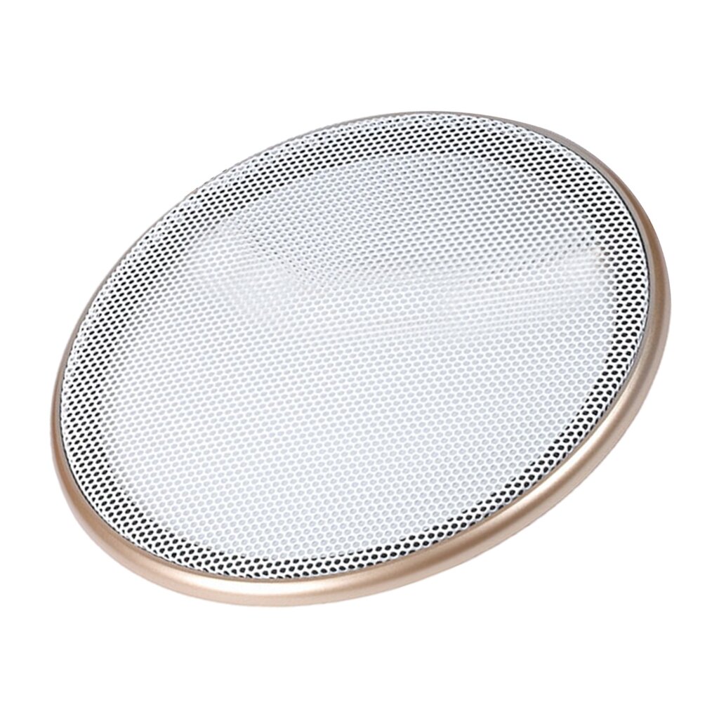Аксессуары для динамиков, Сетка для динамика 10 дюймов - золотая рамка, белая сетка HLDZ