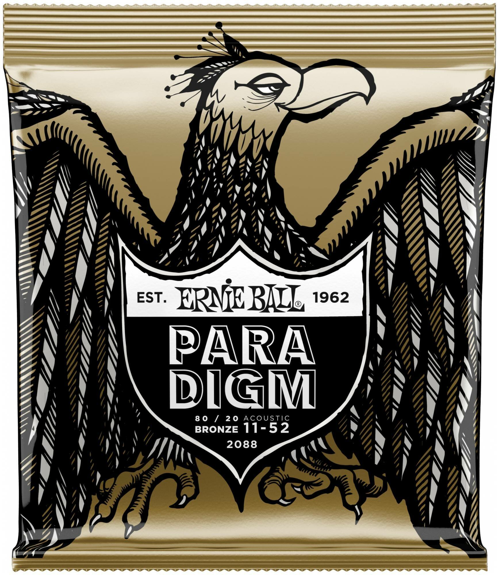 ERNIE BALL 2088 Paradigm 80/20 Bronze Light 11-52 - Струны для акустической гитары