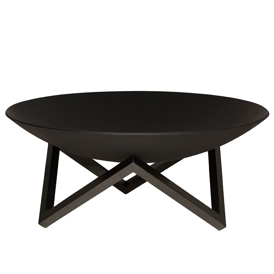 Костровая чаша CONCRETIKA PREMIUM N100 Черный Размеры: Высота 400мм Глубина 1000мм Ширина 1000мм