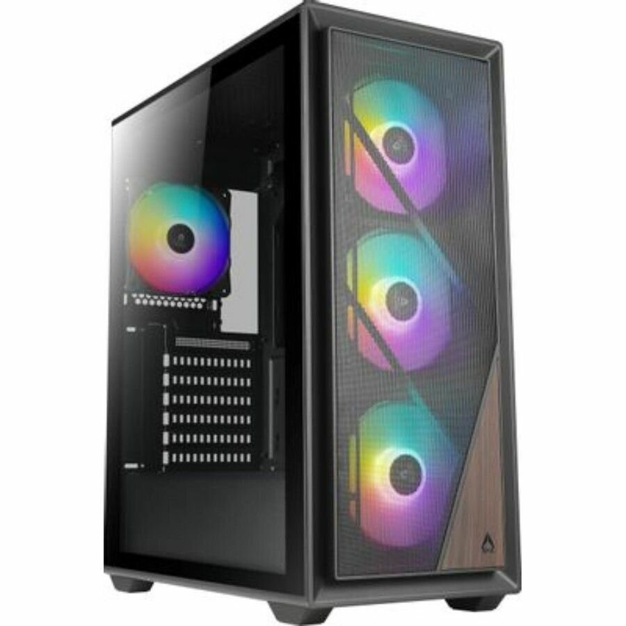 Компьютерный корпус AZZA Forest (CSAZ-370 FOREST) черный - Midi Tower, ATX, micro-ATX, mini-ITX, USB 3.2 Gen 1 Type-A