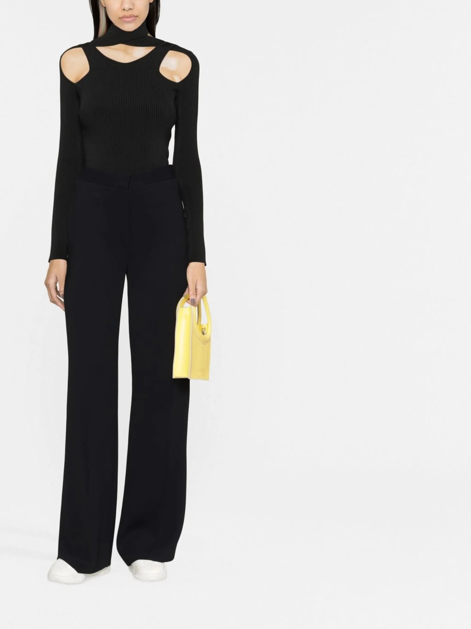 Брюки буткат Stella McCartney bootcut, размер 40, черный — фото 1