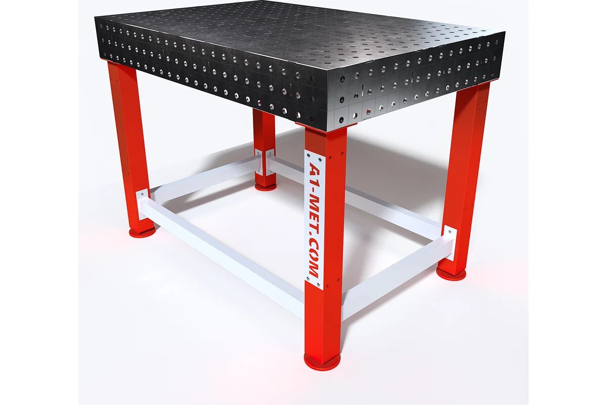 Стол сварочный GREENBERG CBCT-001 1200x800, сталь 5мм, красный