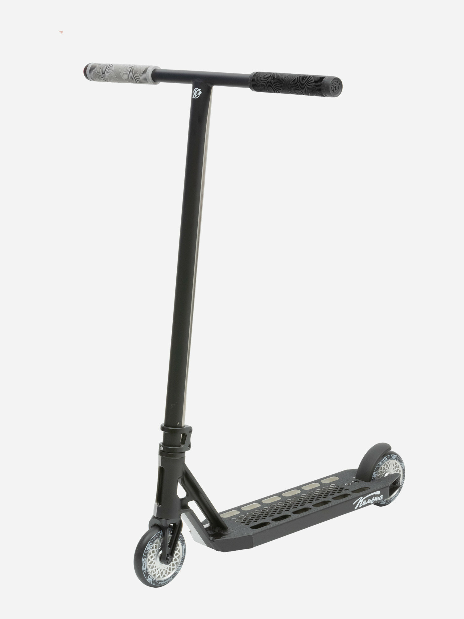 Трюковой самокат "Комета Эфир", черный, 2 колеса, полиуретан