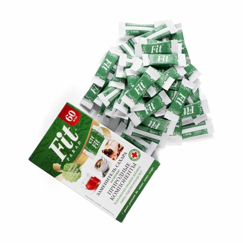 Сахарозаменитель Fit Parad № 7, саше Омаг, 60 г