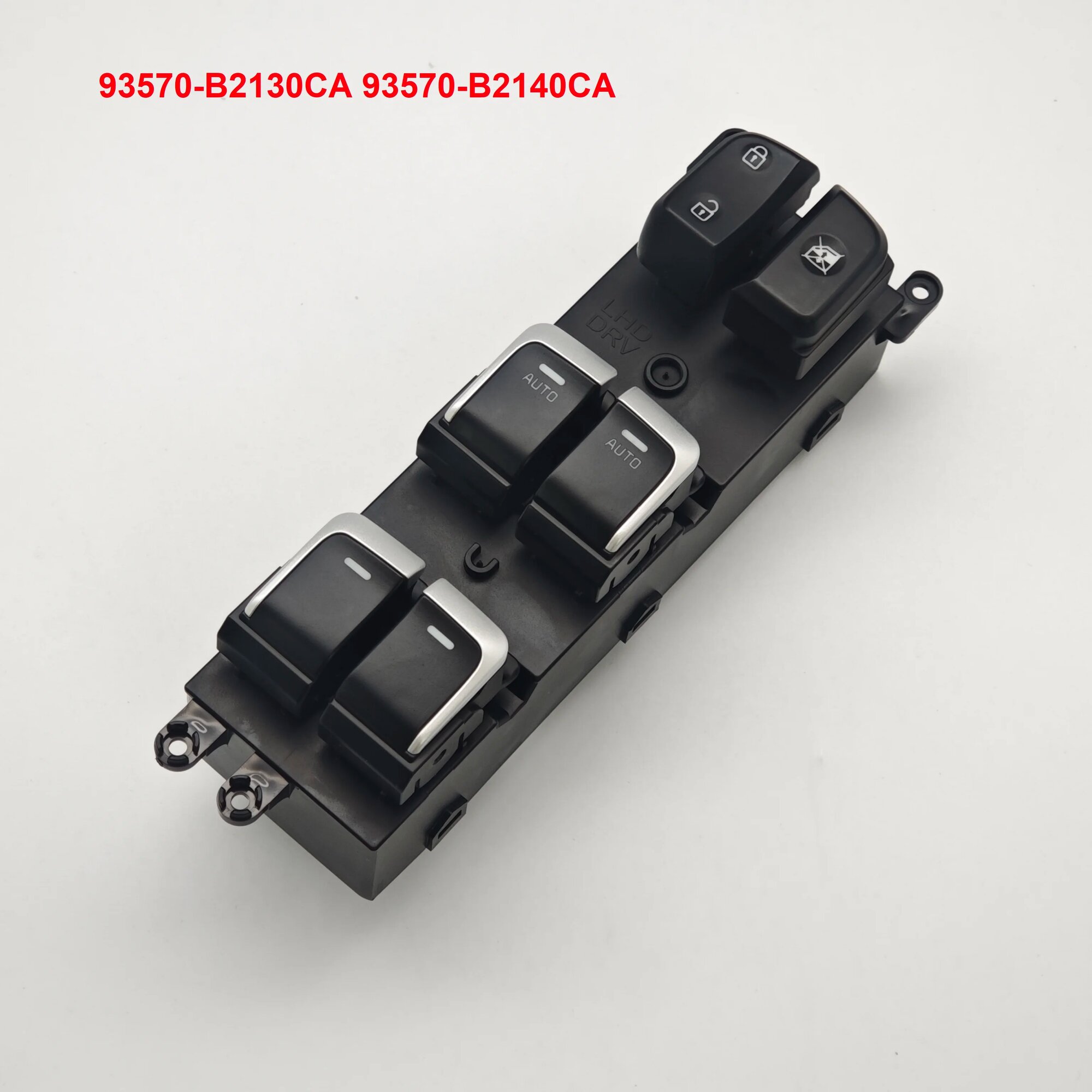 2 авто переключателя главного управления стеклоподъемниками Chroem для KIA SOUL 2014-2019, кнопочный переключатель стеклоподъемника 93570-B2130CA 93570-B2140CA