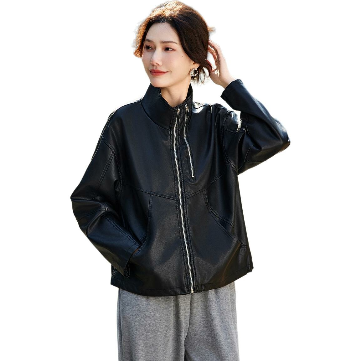 Куртка кожаная