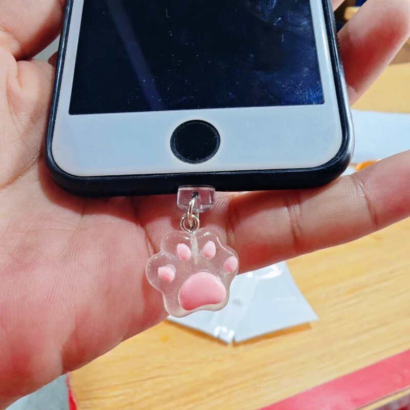 Пылезащитная заглушка для телефона с милым когтем, аксессуар для телефона, подвеска, for type-c