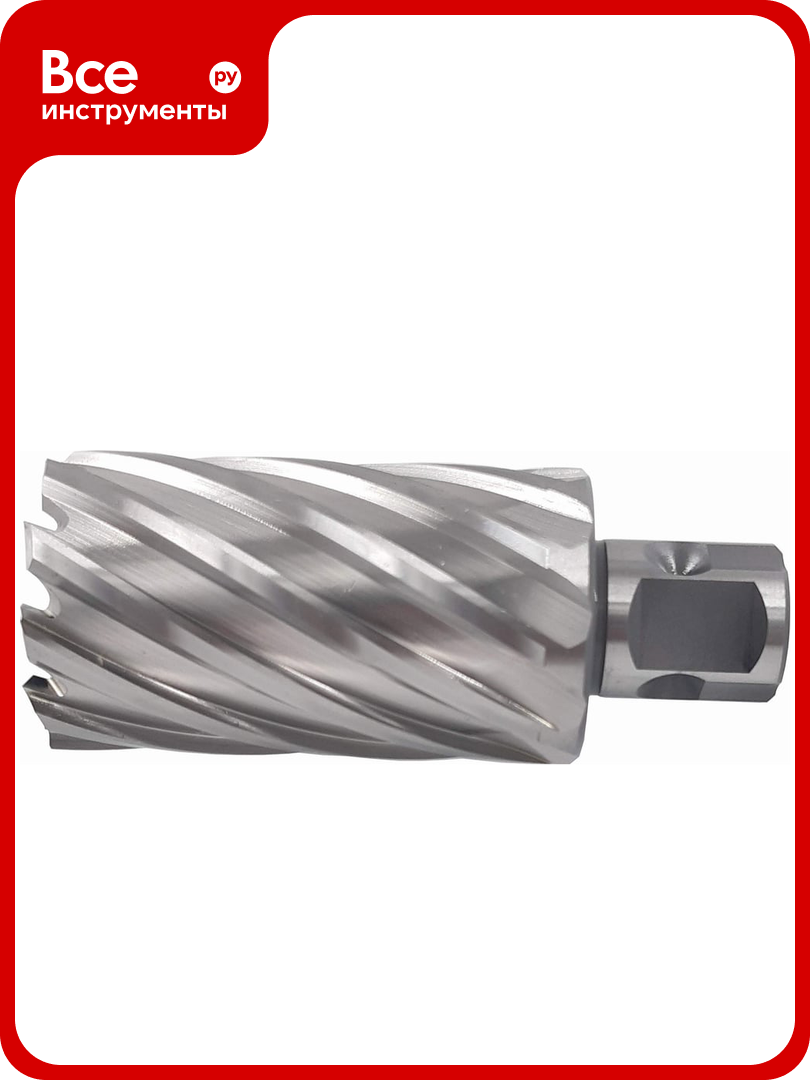 Сверло корончатое Буревестник 35x50 мм, HSS, Universal / Weldon 19 B023645, износостойкий