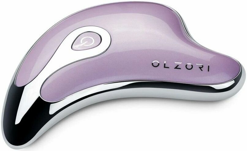 Микротоковый массажер OLZORI "D-LIFT", вибрационный, для лица, пластик, силикон, 0,22 кг, фиолетовый