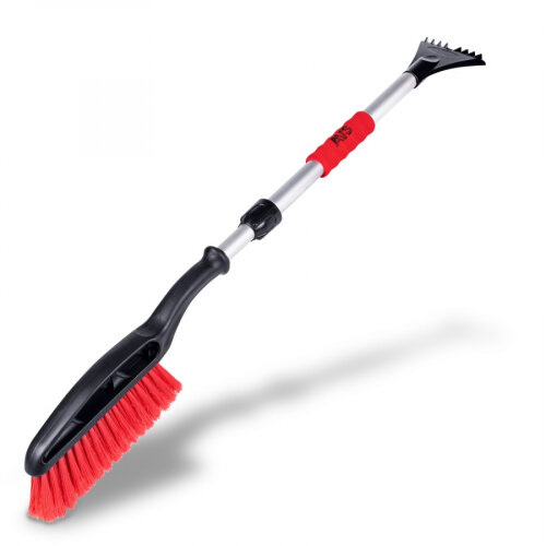 Щетка со скребком телескопическая Avs 90-120см черно-красная