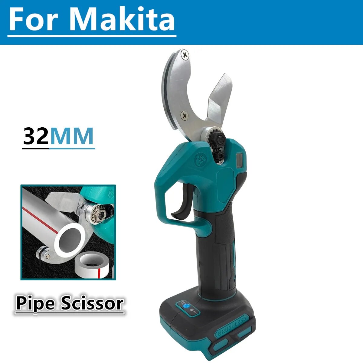 Электрические ножницы для труб Makita 32 мм, Battery Not Included