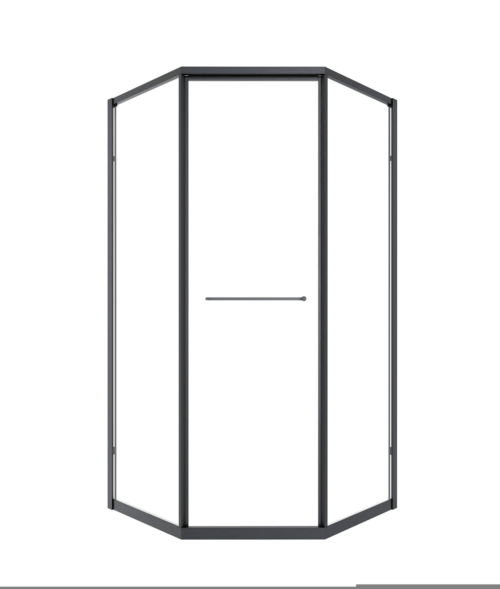 Душевой уголок Timo TTSS-100/03C-8L 1000*1000*2000 профиль черный, стекло прозрачное T35L