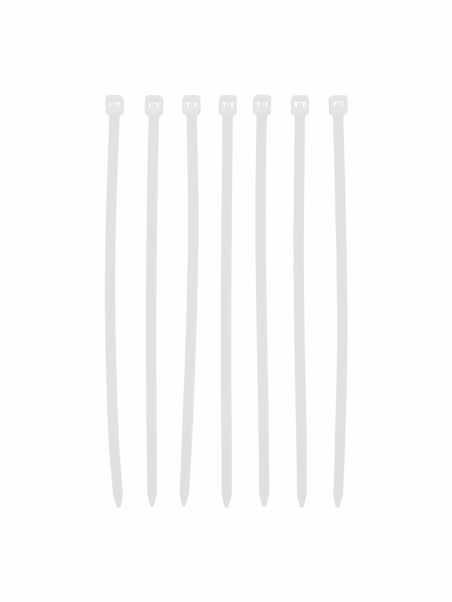 Набор хомутов, 100 x 2.5 мм, пластиковые, белые, 100 шт Сибртех 45515