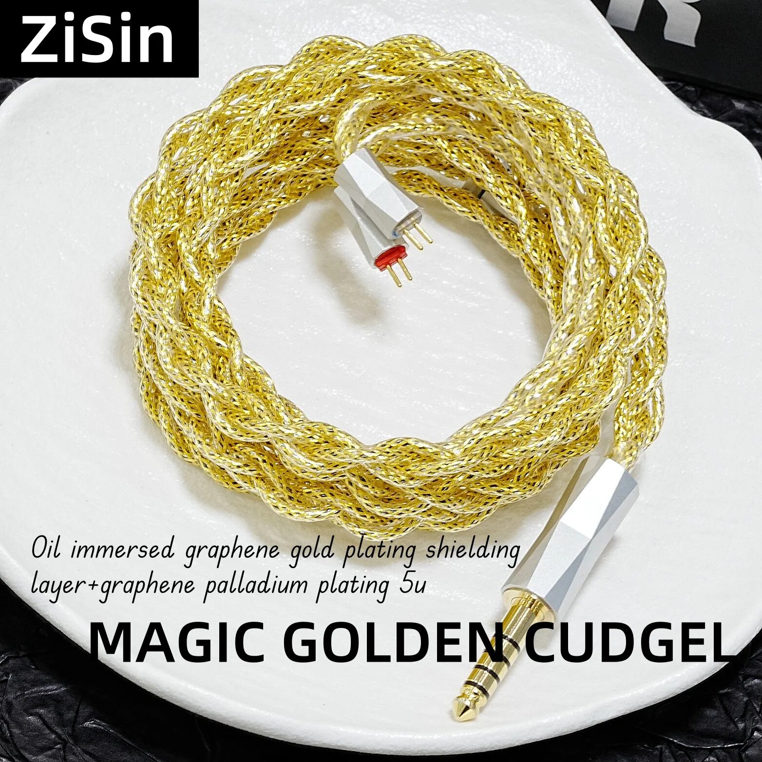 ZiSin 4-ядерный аудиокабель 120 см 2,5/3,5/4,4 мм MMCX/0,78 2-контактный 4.4mm 0.78 2pin