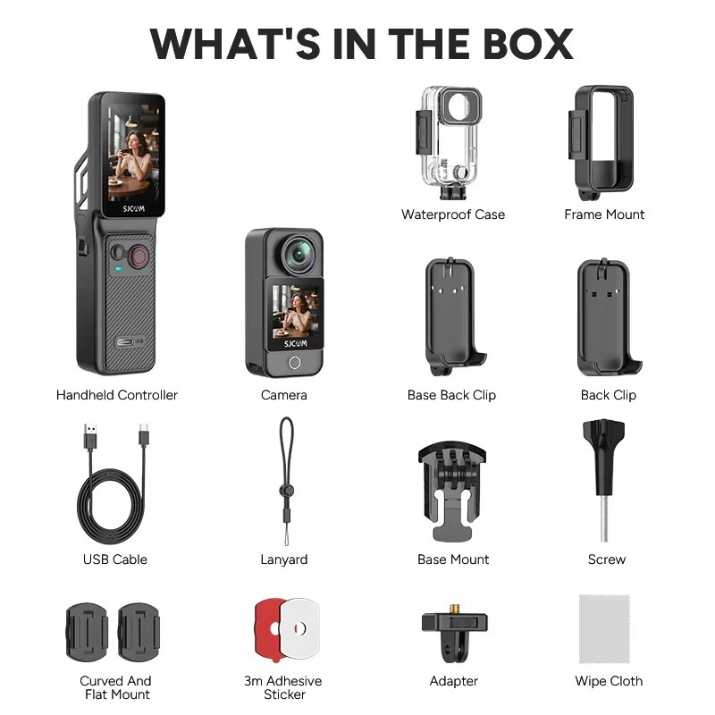 SJCAM C400 4K Экшн-камера Standard, C400