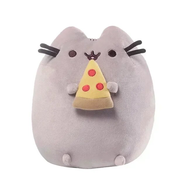 Мягкие игрушки Pusheen, милые пончики, единороги, украшения для комнат, чипсы с героями мультфильмов, мороженое, пицца, торты, плюшевые игрушки для кошек, куклы, подарки.