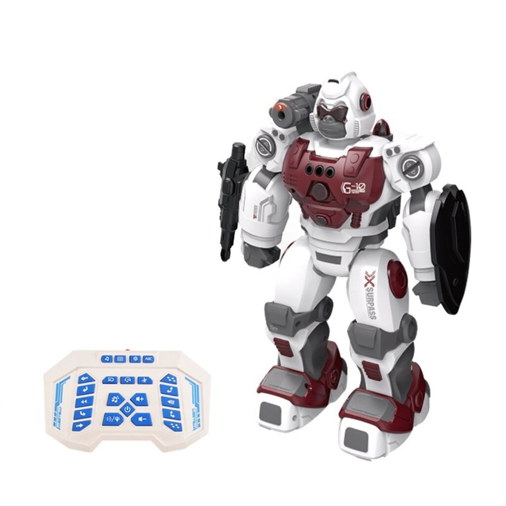 Умный Радиоуправляемый Робот для Малышей, Игрушка-Робот с Дистанционным Управлением, Светодиодный Интеллектуальный Робот, Чувствительный К Жестам, Управл.