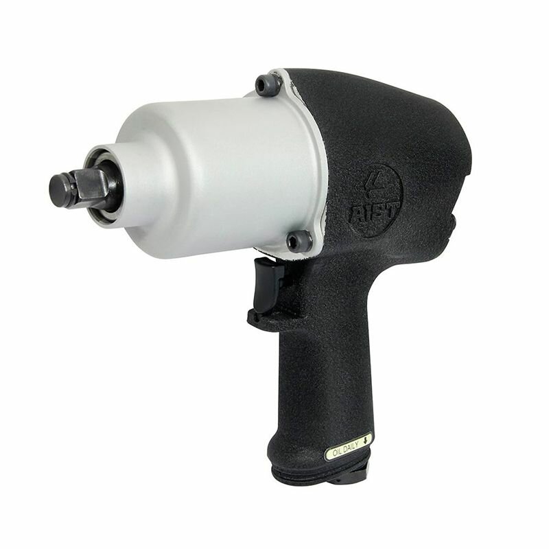 Гайковерт пневматический ударный (пневмогайковерт) 1210 Нм 1/2 дюйма мощный AIST 90141200 для легкового автомобиля, гаража, шиномонтажа и автосервиса профессиональный усиленный корпус, Twin Hammer
