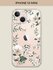 Чехол на Apple iPhone 13 mini / Айфон 13 мини с принтом "Beautiful white flowers...