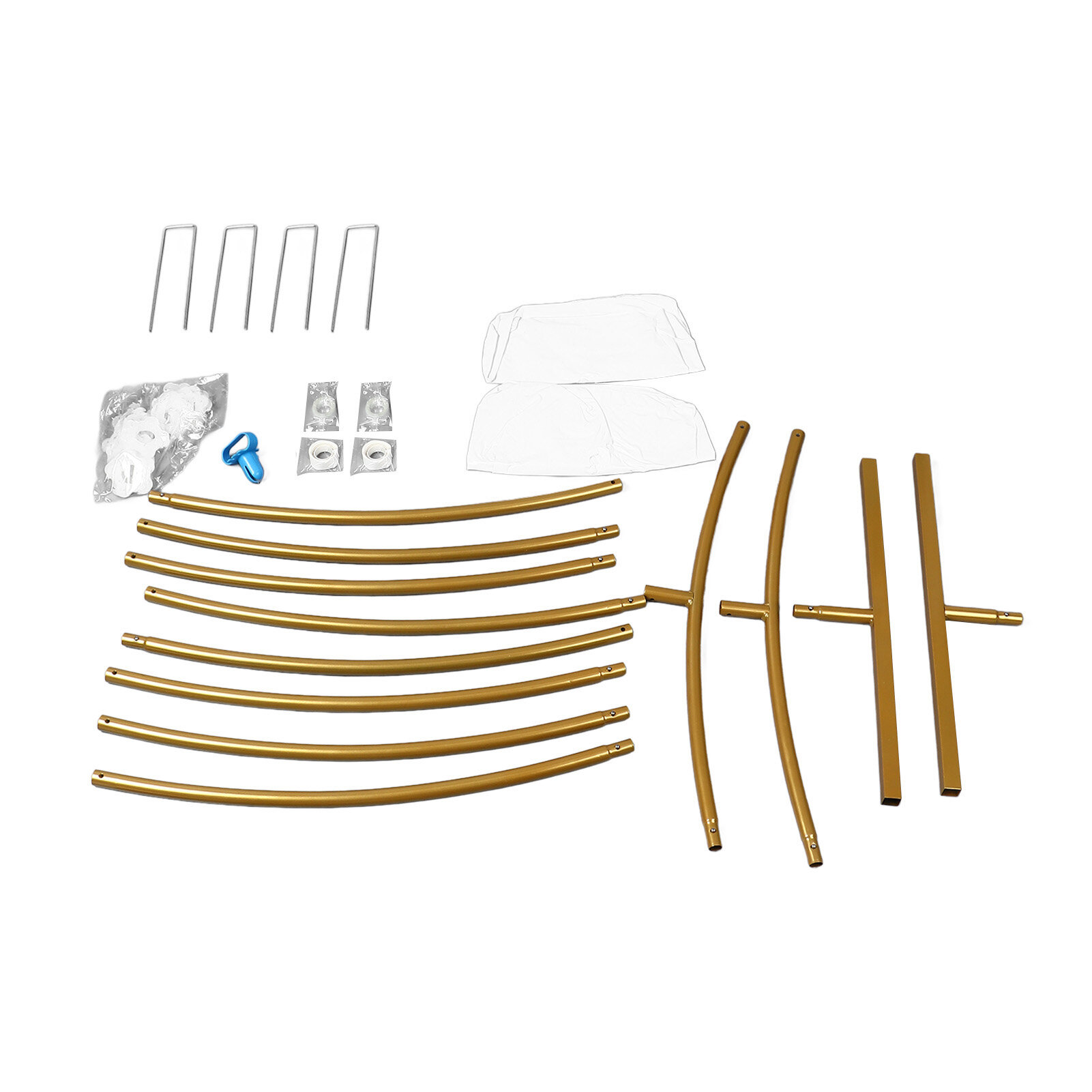 Круглая арка из воздушных шаров, декоративный фон золотистого цвета для свадьбы, дня рождения, выпускного, фотосессии, диаметр 2 м / 6,6 фута.