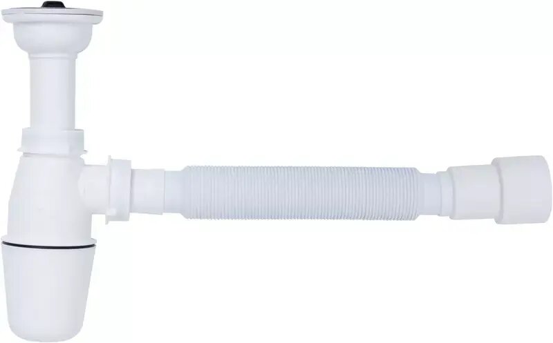 Сифон для раковины Aquanet 342064 цвет Хром