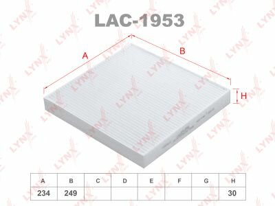 LYNXauto Фильтр салонный кадиллак эскалейд / CADILLAC ESCALADE 2014- 6.2 LAC1953