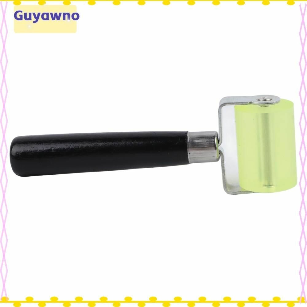 Силиконовый валик для швов, ручной ролик с деревянной ручкой 2 дюйма для кожи и клея ровное разглаживание швов, компактный инструмент для ремонта и рукоделия