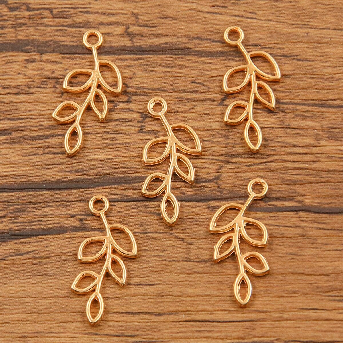 Золотые подвески ретро 10 шт, милые животные и растения, набор металлических брелоков для бижутерии, подарок ручной работы