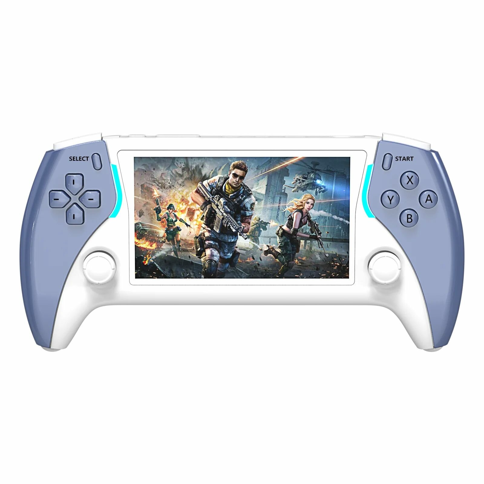 Игровая приставка ISA Project X Pro / Портативная игровая консоль / Белый с синим