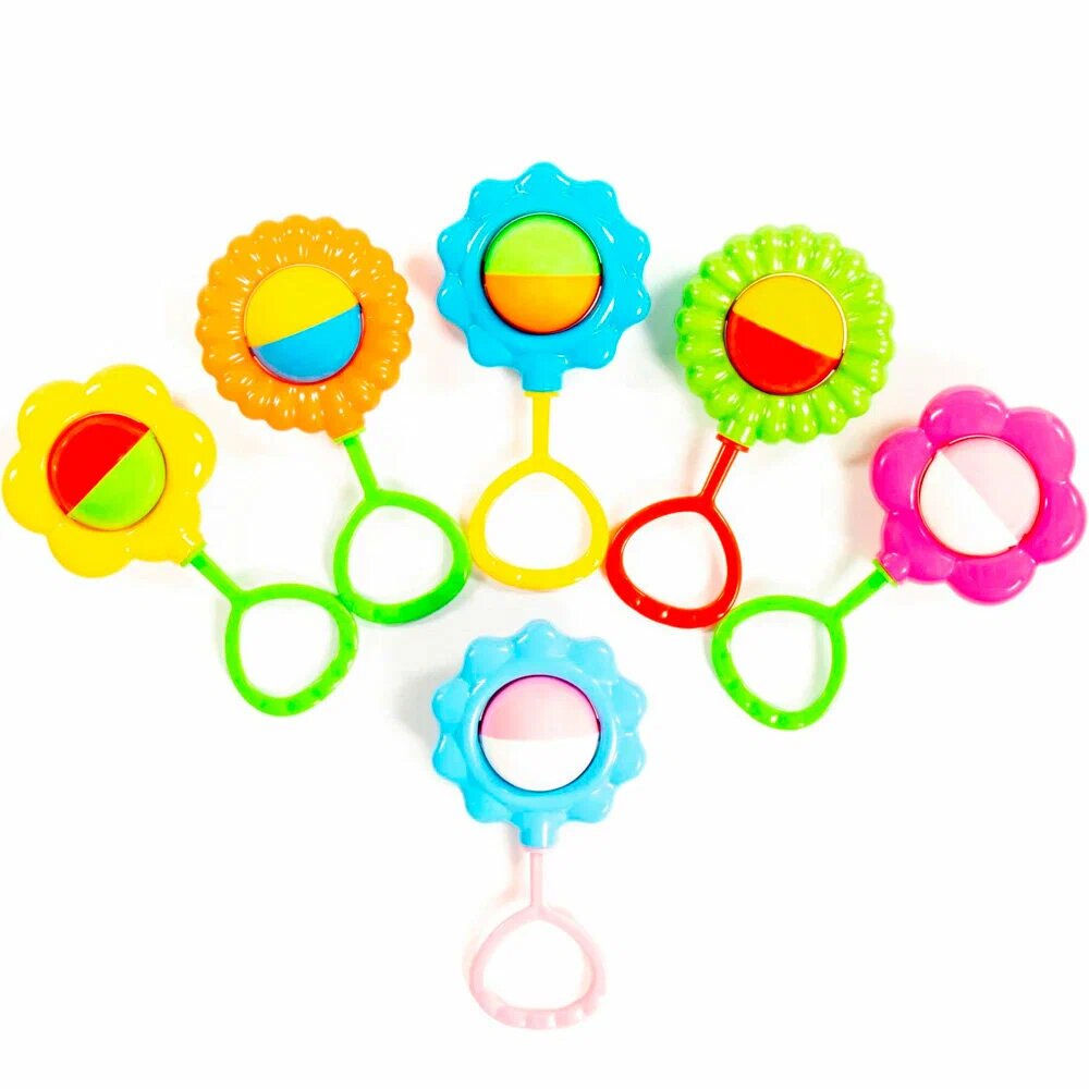 Погремушка Полесье №2 микс 70753, для развития моторики, безопасная