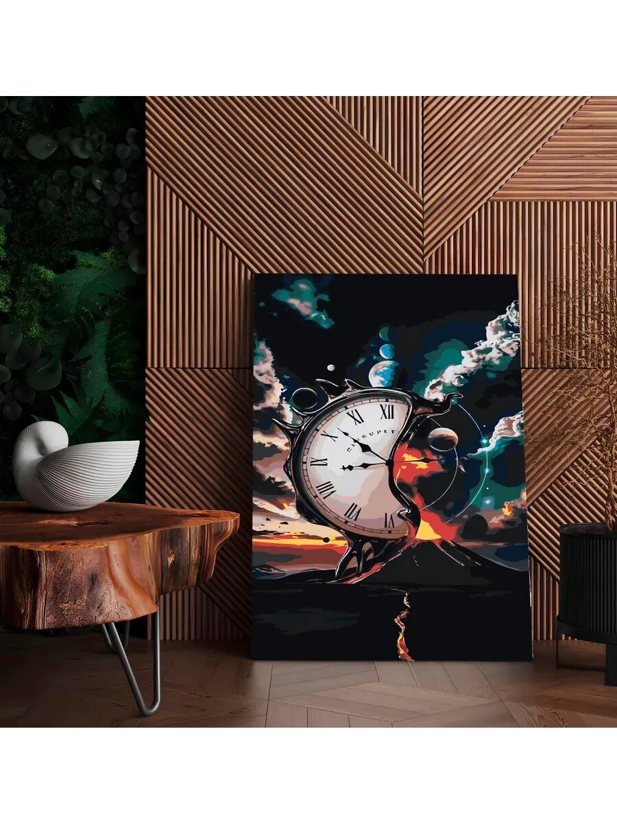 Картина по номерам Часы-время