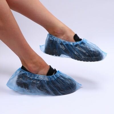 Бахилы Синие UNITE Оптимал 3.2 г 30 мкр ПНД 400x150 25 пар/уп