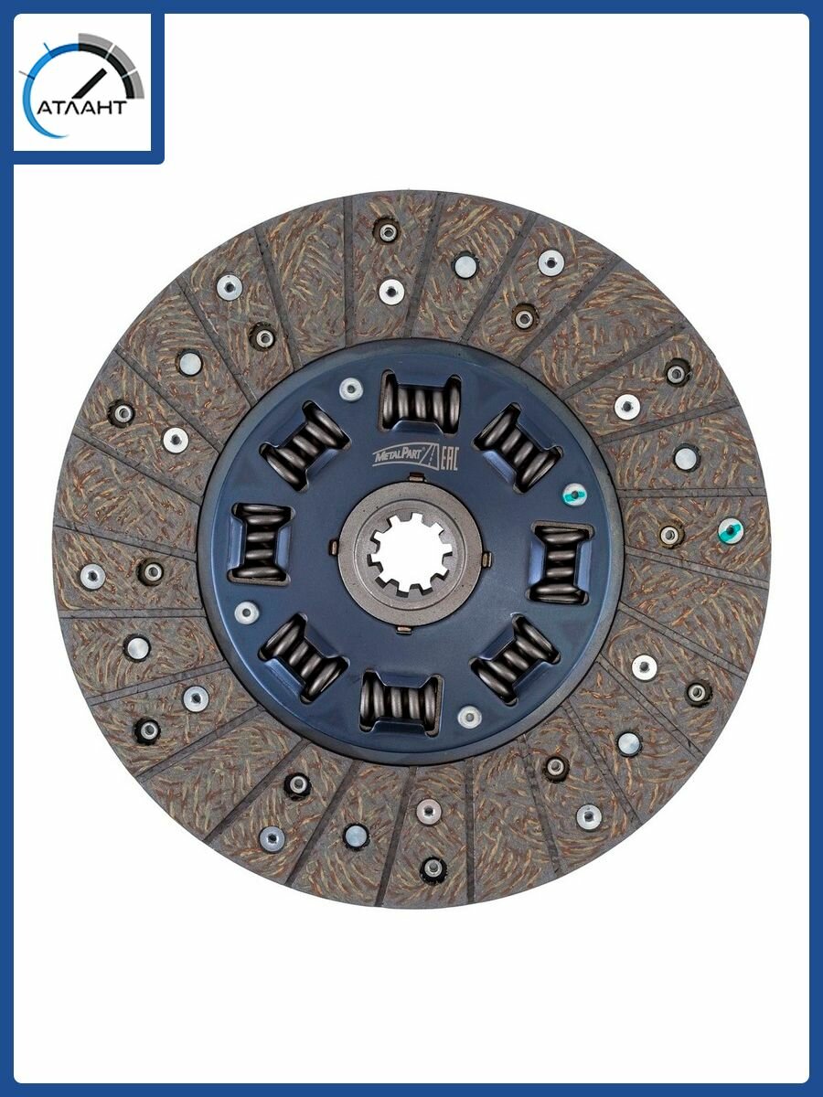 MetalPart Диск сцепления ведомый дв. УМЗ-4178, 4218 а/м совместимо с УАЗ (ступица 29 мм) под лепестковую корзину (916012) арт. MP-451-1601130-10