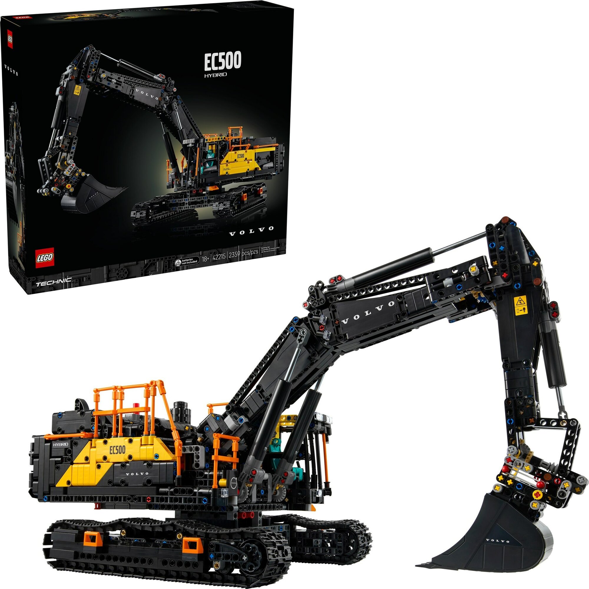 Конструктор LEGO TECHNIC 42215 Volvo EC500 Hybrid Excavator Гибридный экскаватор Volvo EC500