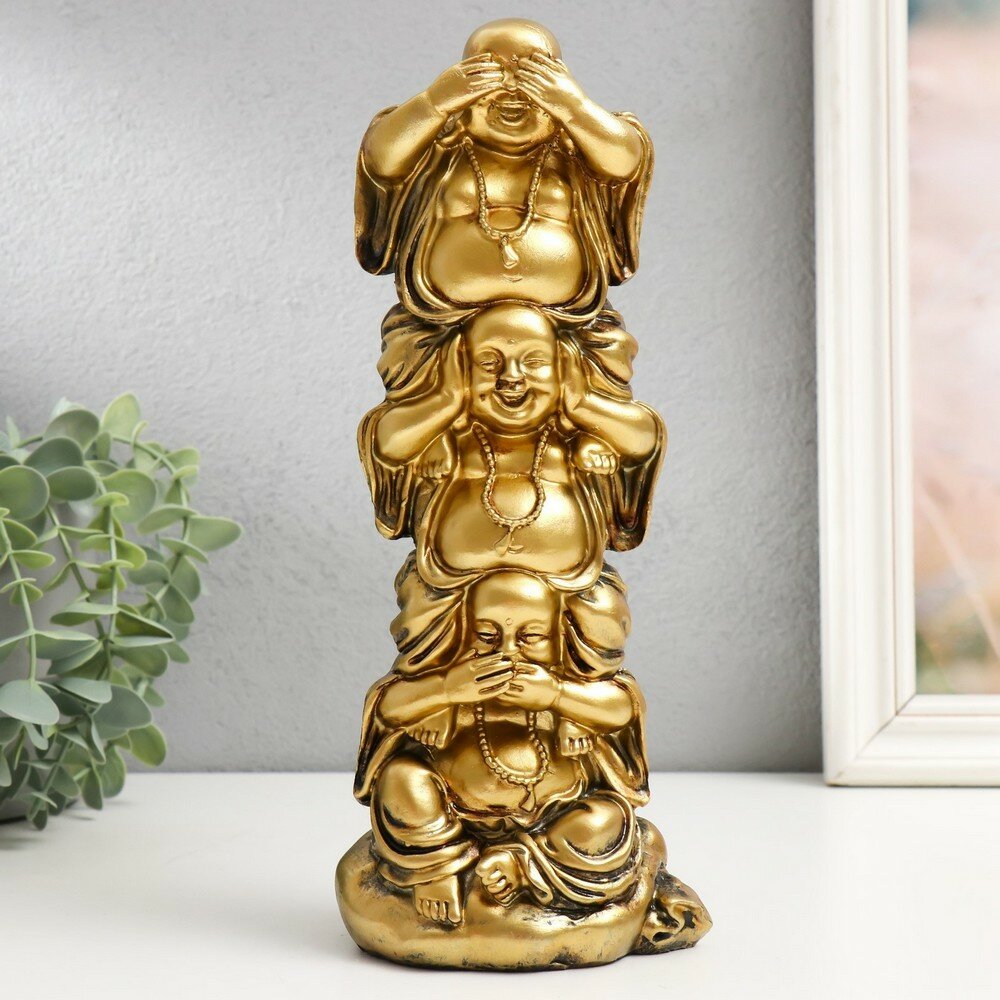 Фигурка полистоун «Три Хотея. Пирамидка», 26?10.8?8.5 см