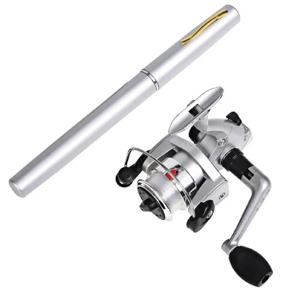 Карманная мини удочка Pocket pen Fishing rod с безынерционной катушкой