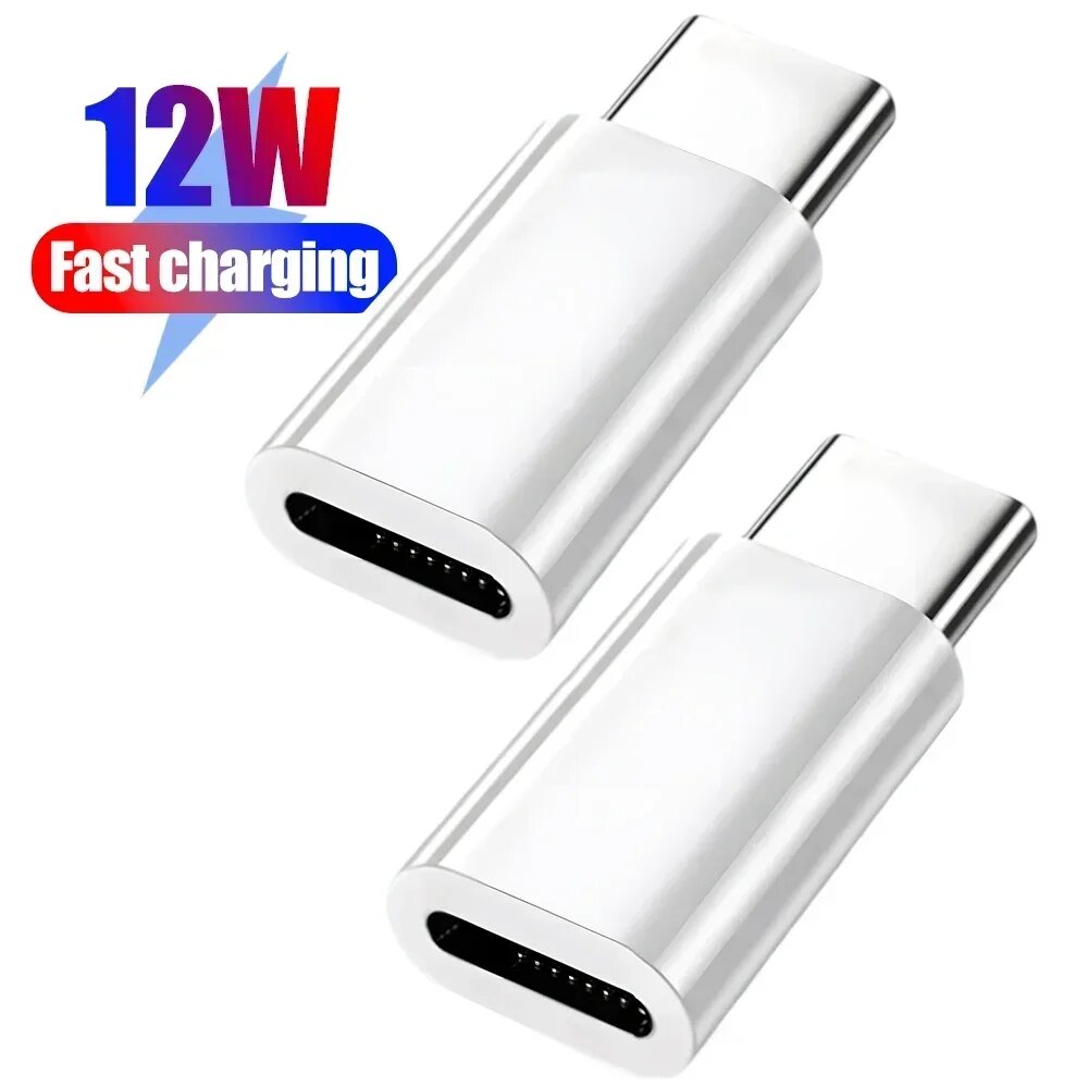 Адаптер USB Type-C на Lightning 12W, 2шт.