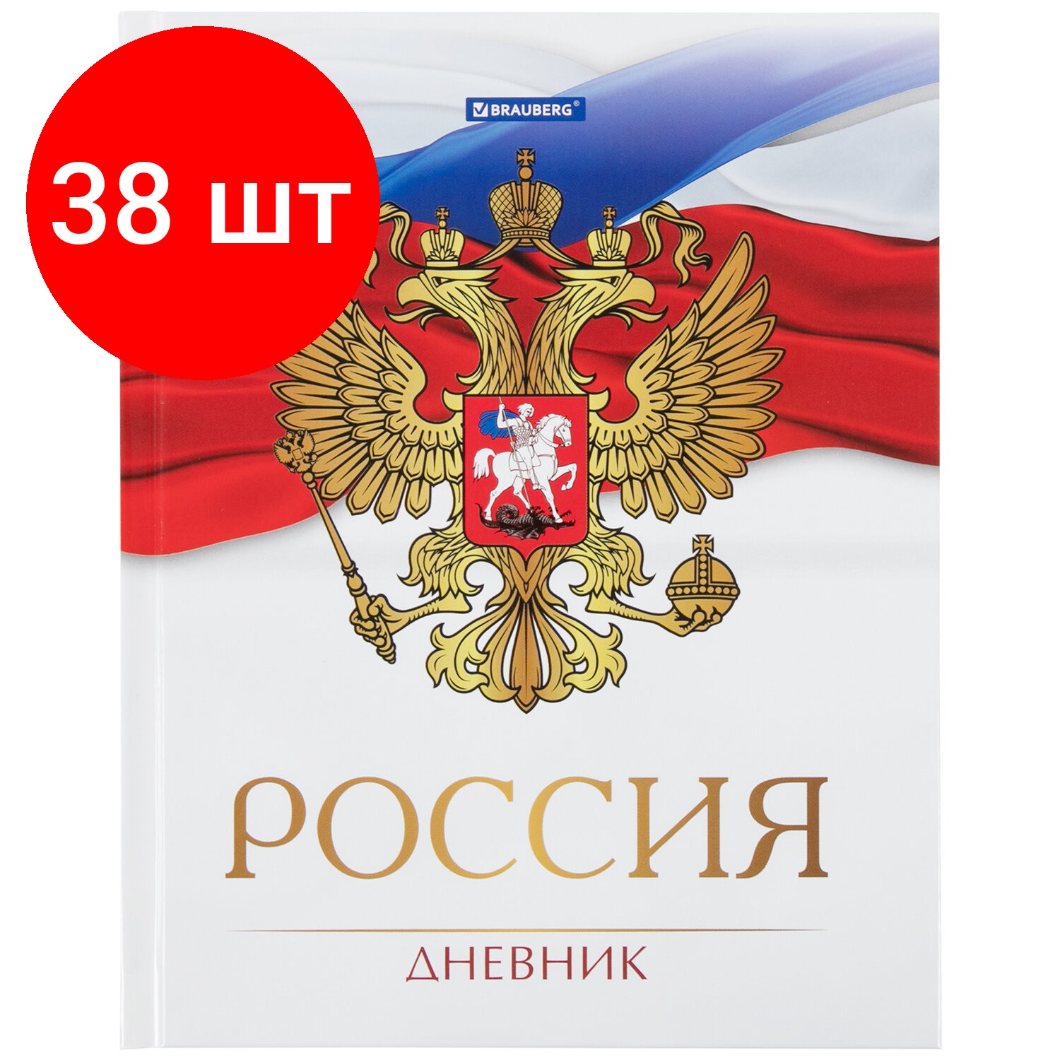 Комплект 38 шт, Дневник 5-11 класс, 48 л, твердый, BRAUBERG, глянцевая ламинация, с подсказом, "Символика 2", 106067