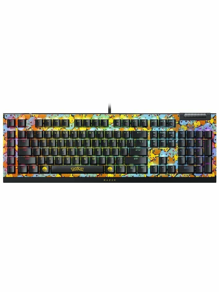 Клавиатура игровая RAZER BlackWidow V4 X Green Switch Pokemon Kanto Starters Edition (RZ03-04704200-R3M1)