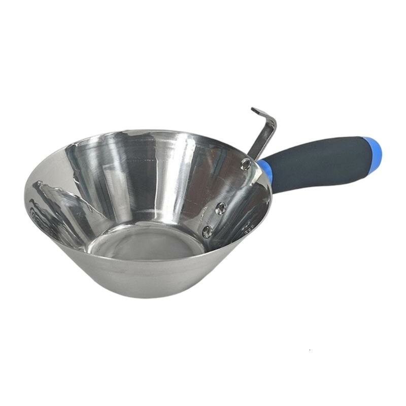 Смесительный ковш из нержавеющей стали с ручкой и крючком