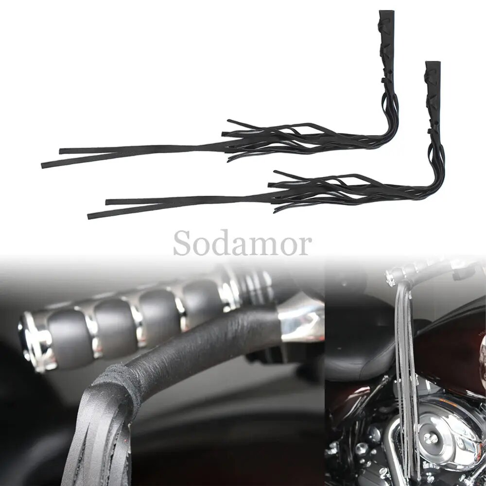 Универсальный чехол для Harley Honda Yamaha Bobber Suzuki из искусственной кожи с ручным управлением, тормозной рычаг, бахрома сцепления мотоцикла, кисточки