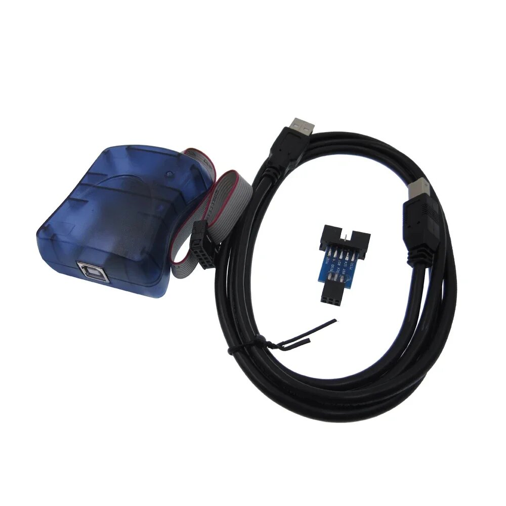 1 шт. AVRISP Atmel AVR программатор USB Atmaga Attiny + 6-контактная плата адаптера USB AVRISP mkII XPII 6PIN