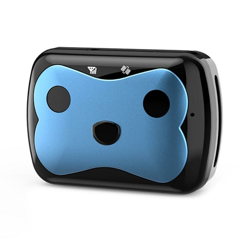 Мини GPS-трекер для собак и кошек, водонепроницаемый, Синий