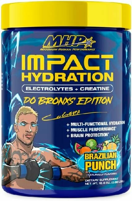 MHP Impact Hydration, электролиты и креатин, фрукты, 0,98 фунта (15,6 унции)