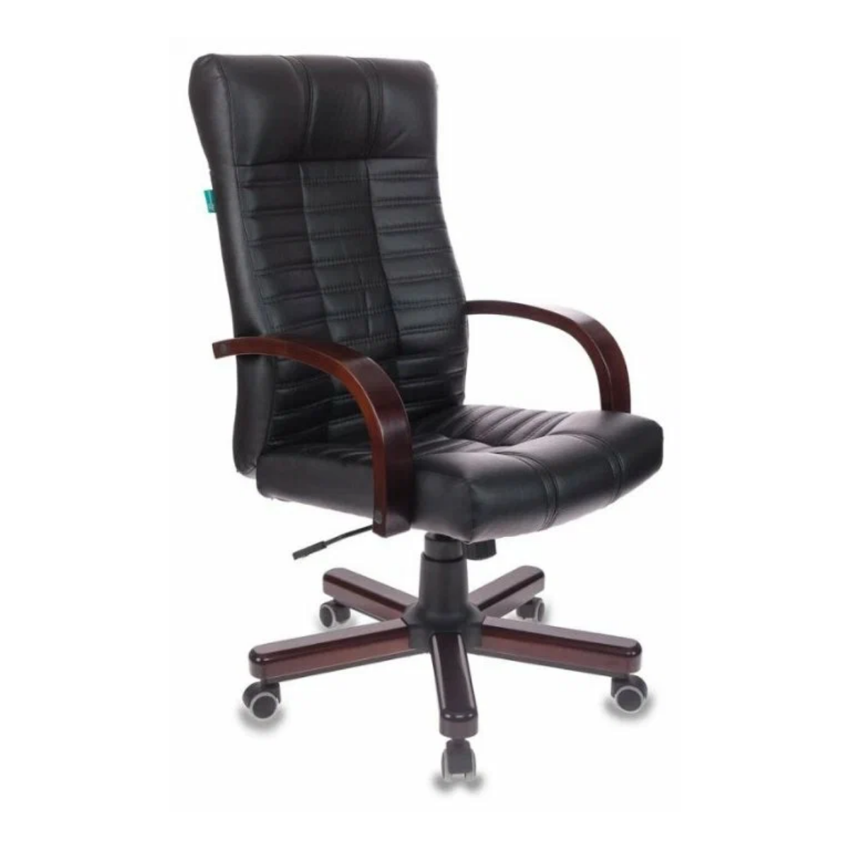 Кресло офисное Бюрократ KB-10/WALNUT черный/коричневый, выдерживает до 120 кг