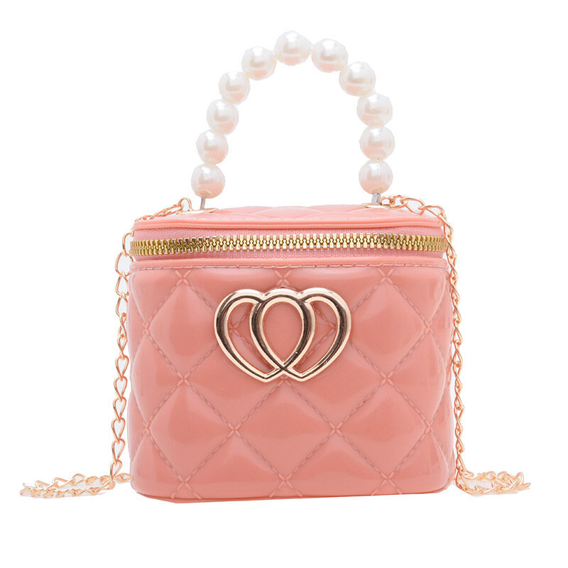 Детская сумка 2025 года, новая модная жемчужная сумочка, маленькая сумка для девочек, весенне-летняя сумка для макияжа из желе