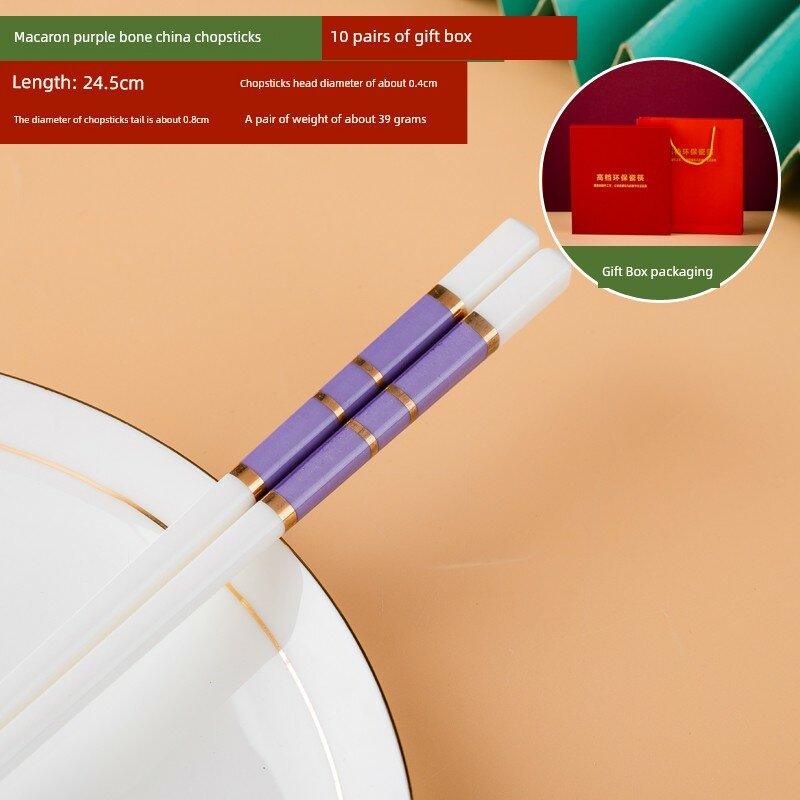 Бытовые керамические палочки для еды нескользящие, влагостойкие и устойчивые к плесени, высококачественные китайские