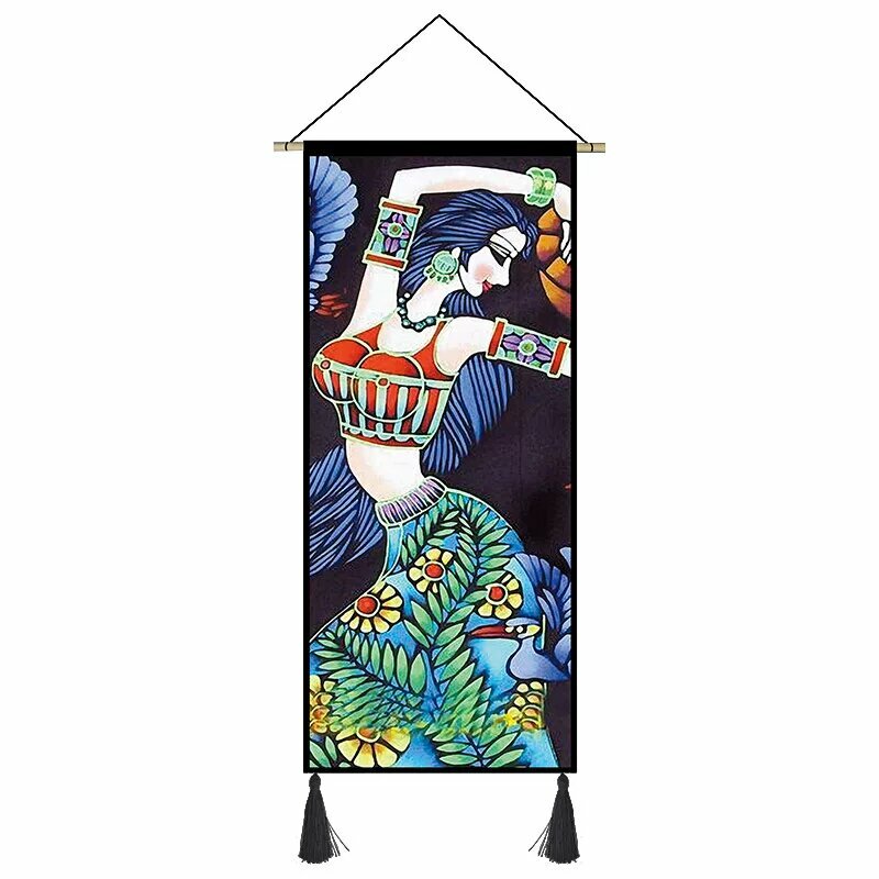 Декоративный гобелен в китайском стиле для отеля, спальни, дивана, этнический стиль, настенное украшение, тканевая