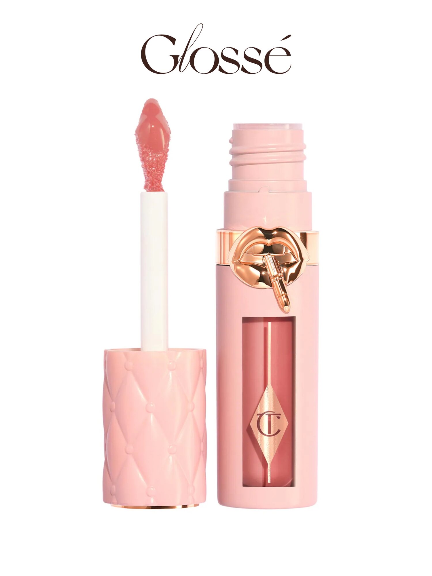 Charlotte Tilbury блеск для губ Big Lip Plumpgasm Plumping Lip Gloss, оттенок Fair/Medium Pink nude, 5.5 мл.