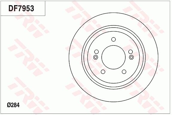 Диск тормозной задний KIA OPTIMA TRW DF7953
